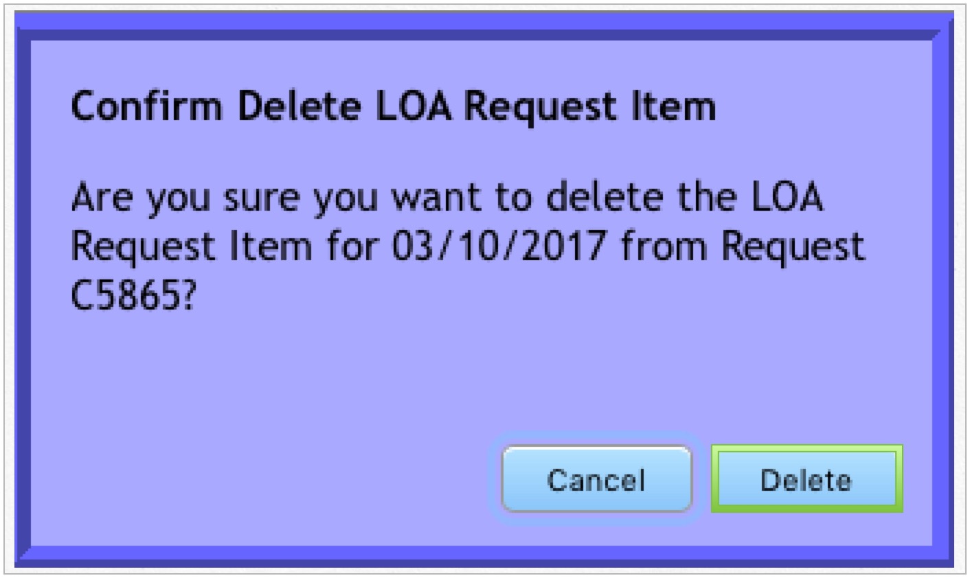 DMS Web - LOA Requests - UNA Help