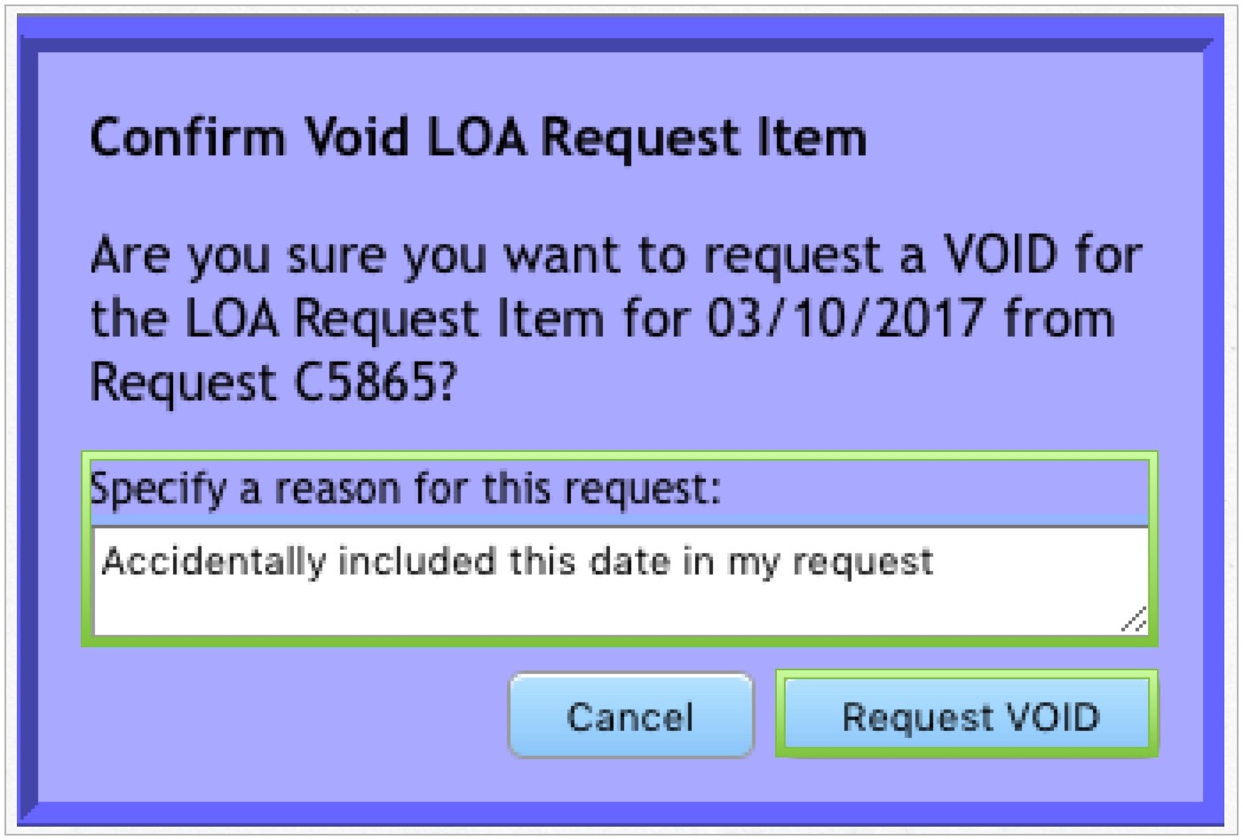 DMS Web - LOA Requests - UNA Help