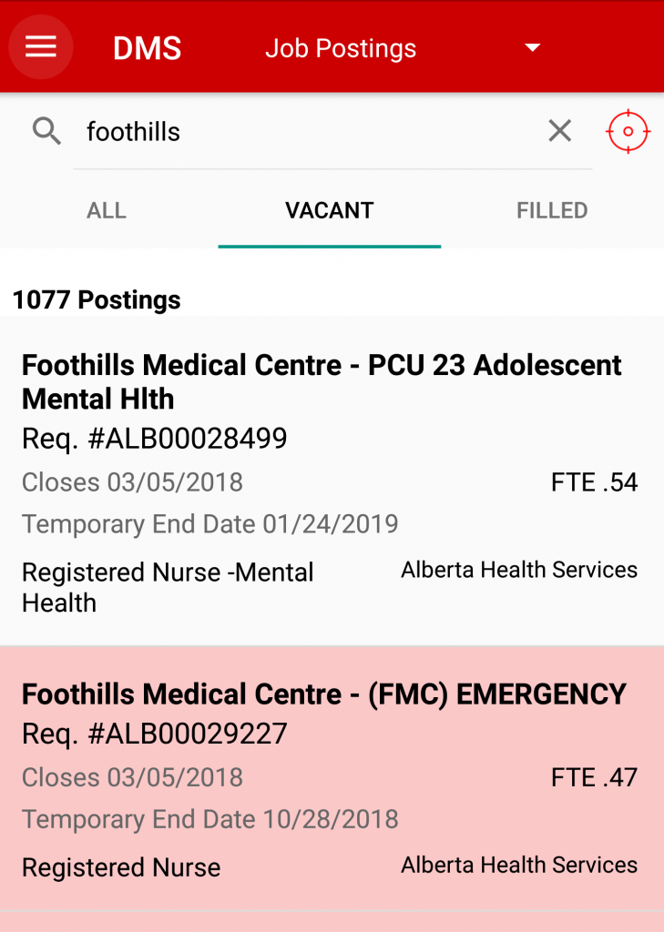 UNA App: Job Postings for Android - UNA Help