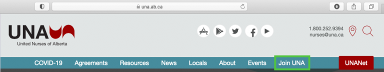 Online Application for Membership - UNA Help