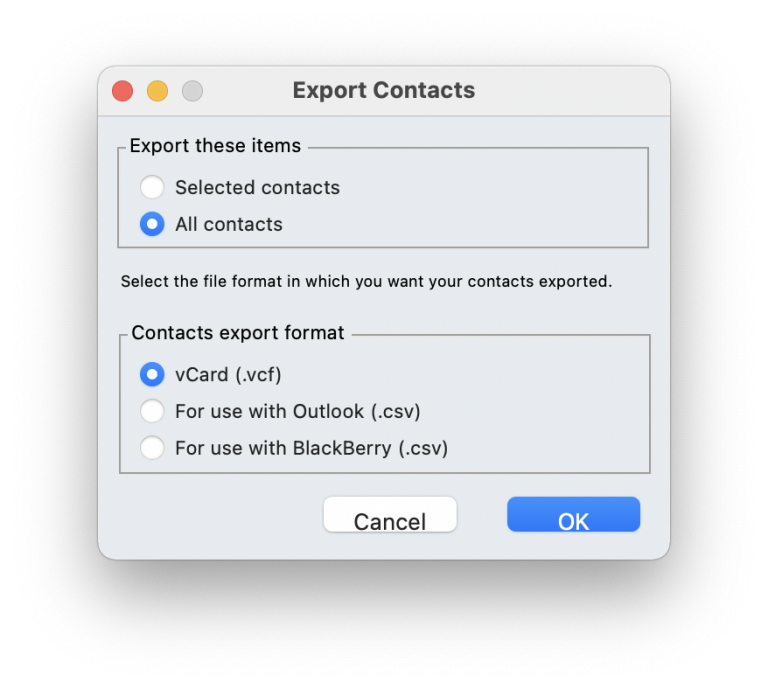 Zimbra - Importing Contacts from FirstClass - UNA Help